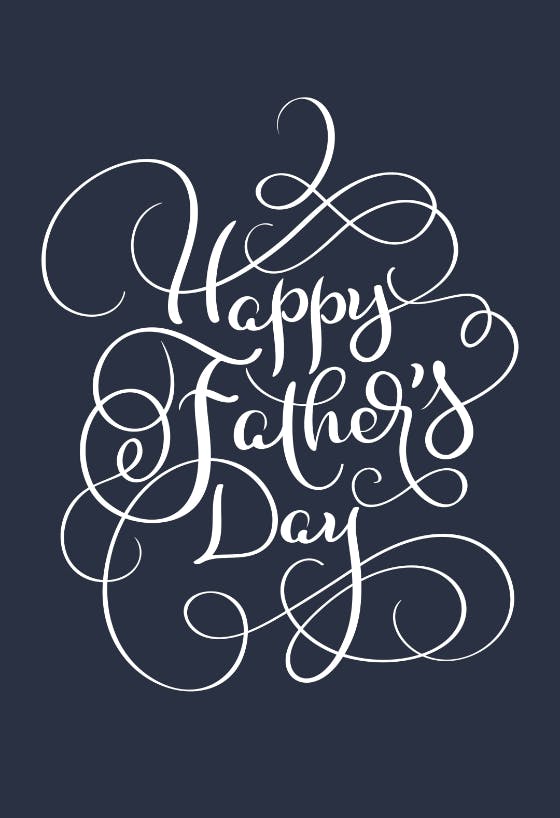 Father's day calligraphy - Father's Day Card | Greetings Island