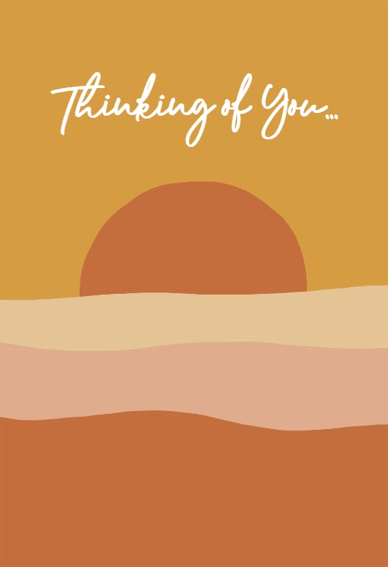 Thinking Of You Sun - Miss You Card (Free) | Greetings Island