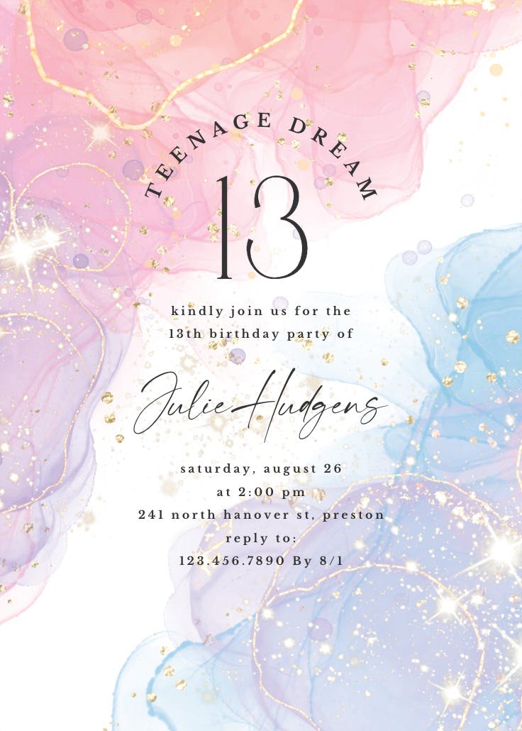 Teen Birthday Invitation Templates (Free) | Greetings Island
