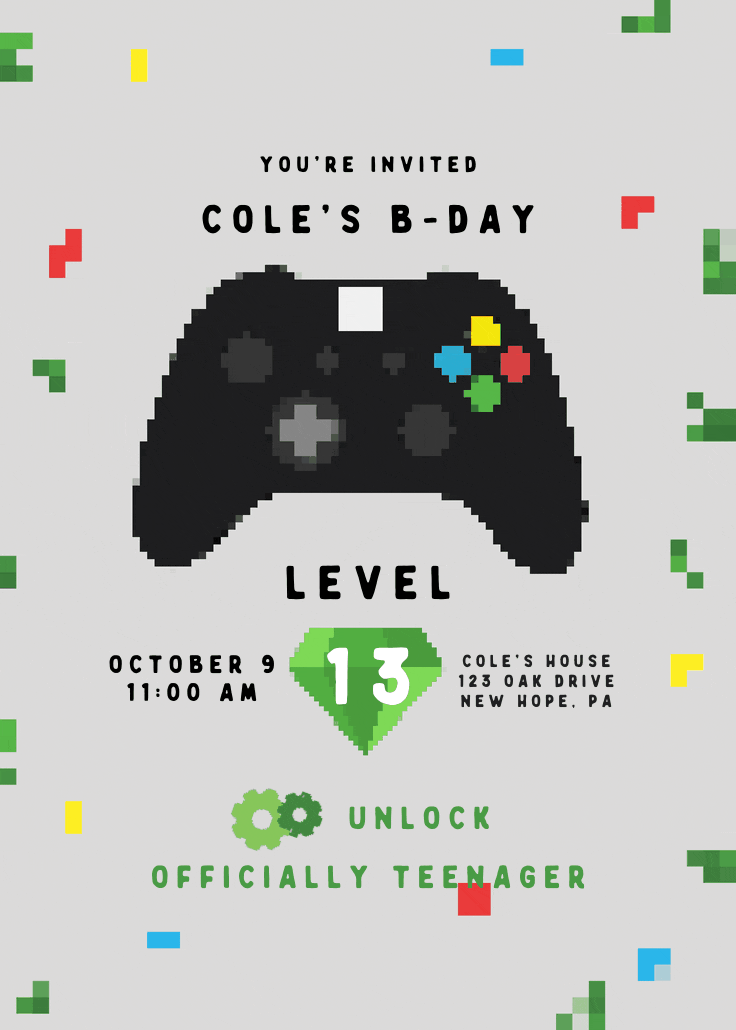 Teen Birthday Invitation Templates (Free) | Greetings Island