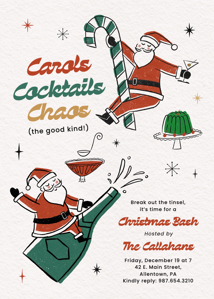 Invitaciones De Navidad Gratis | Greetings Island