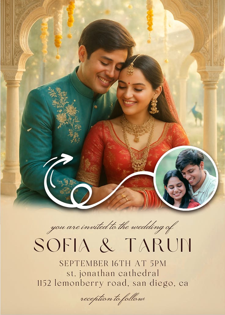 AI Wedding Invitation Maker | Greetings Island